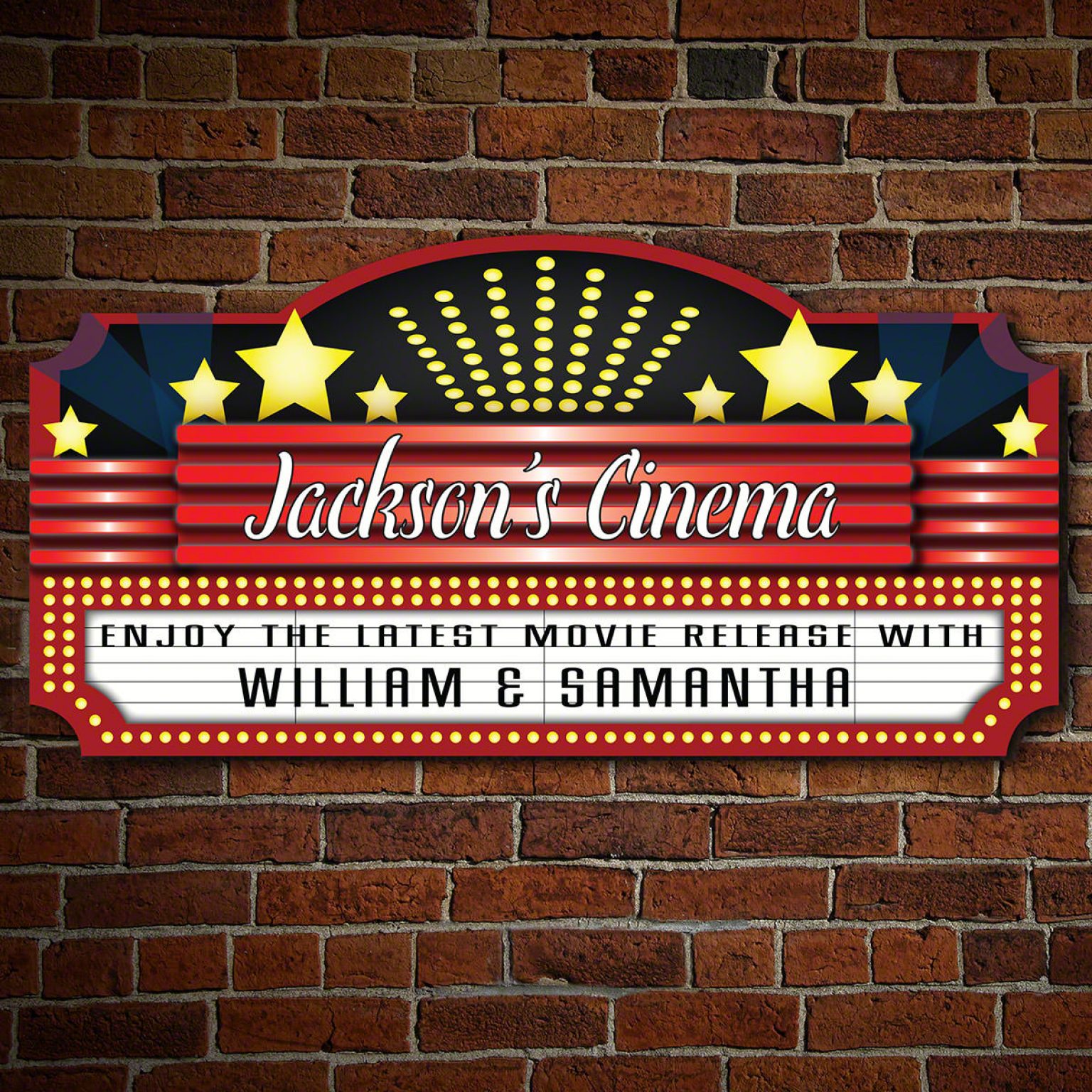 Personalized Home Marquee Theater Sign - Gifter World