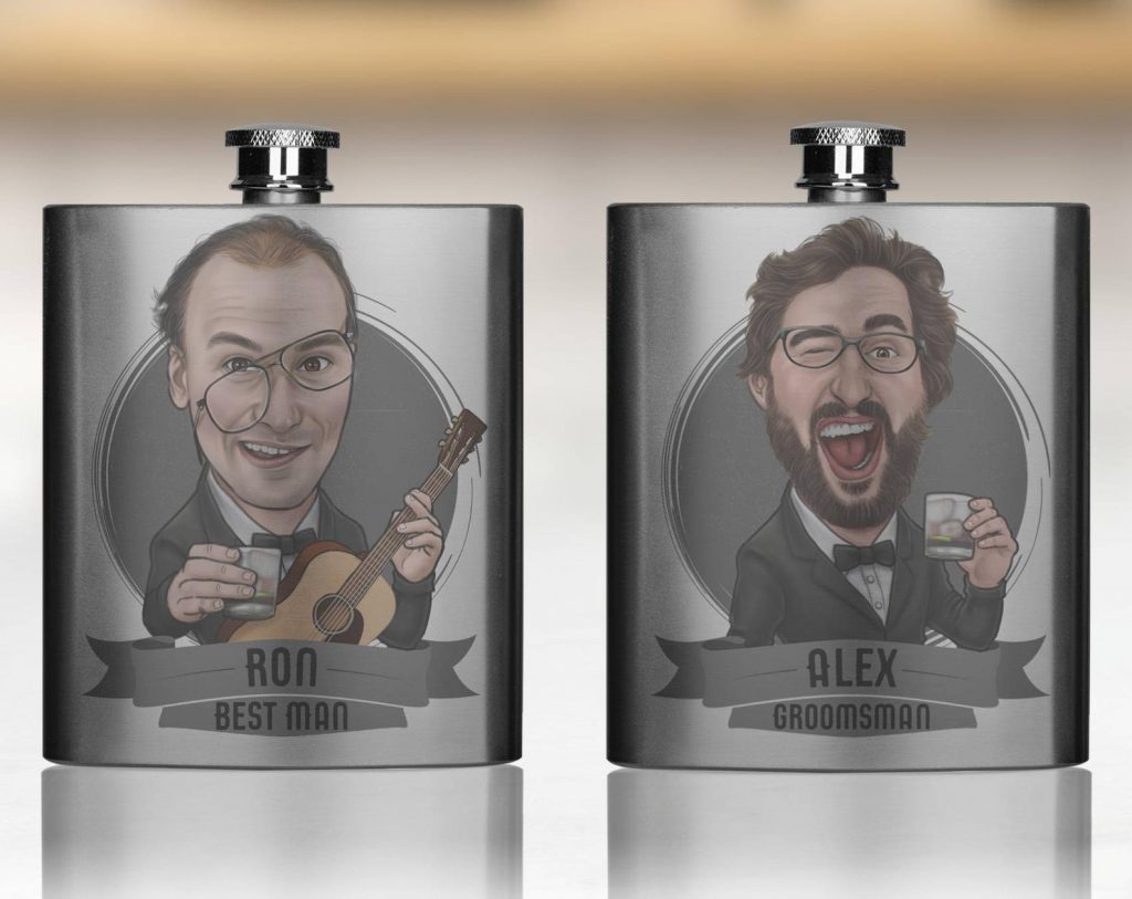 Custom Caricature Flask - Gifter World